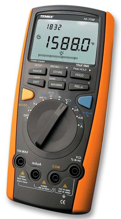 72-7730 - Tenma - Handheld Digital Multimeter, 20000 Count, True RMS