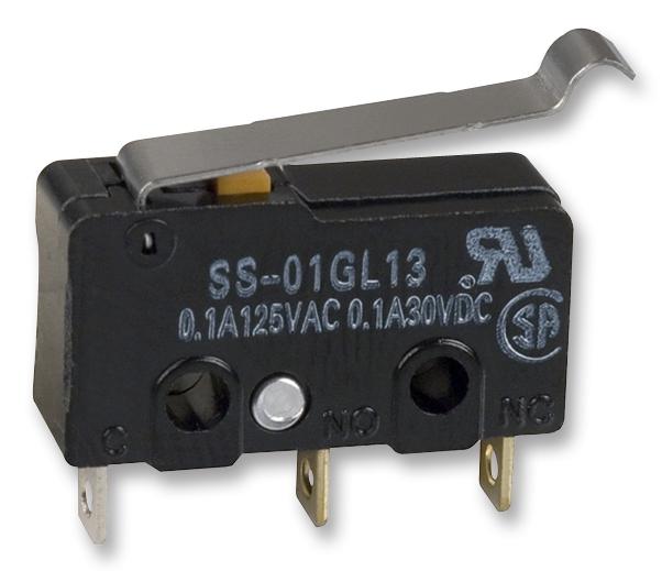 SS-01GL13 - Omron Electronic Components - Microswitch, Snap Action, Simulated Roller Lever