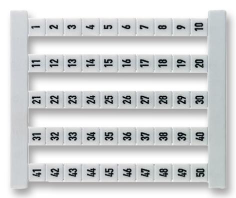 0473560001 - Weidmuller - Terminal Block Marker, Terminal Block Marker ...