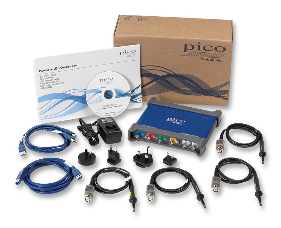 PP963 - Pico Technology - PC USB Oscilloscope, PicoScope 3000 Series, 4 Channel