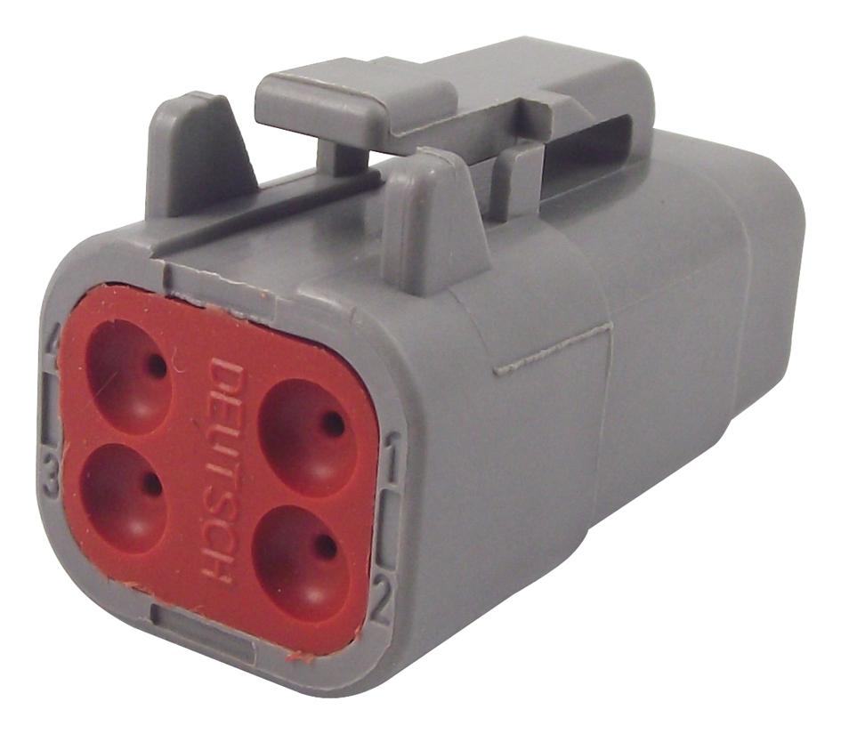 DTM06-4S - Deutsch - Te Connectivity - Automotive Connector Housing, IP68, DTM