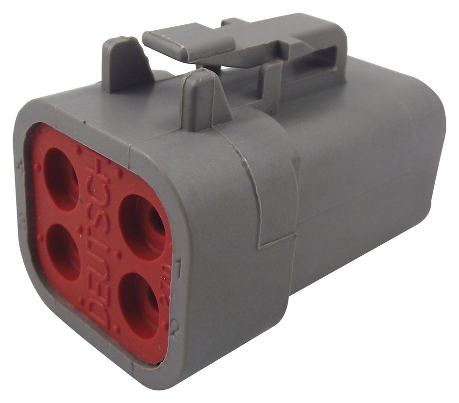 DTP06-4S - Deutsch - Te Connectivity - Automotive Connector Housing, IP68, DTP