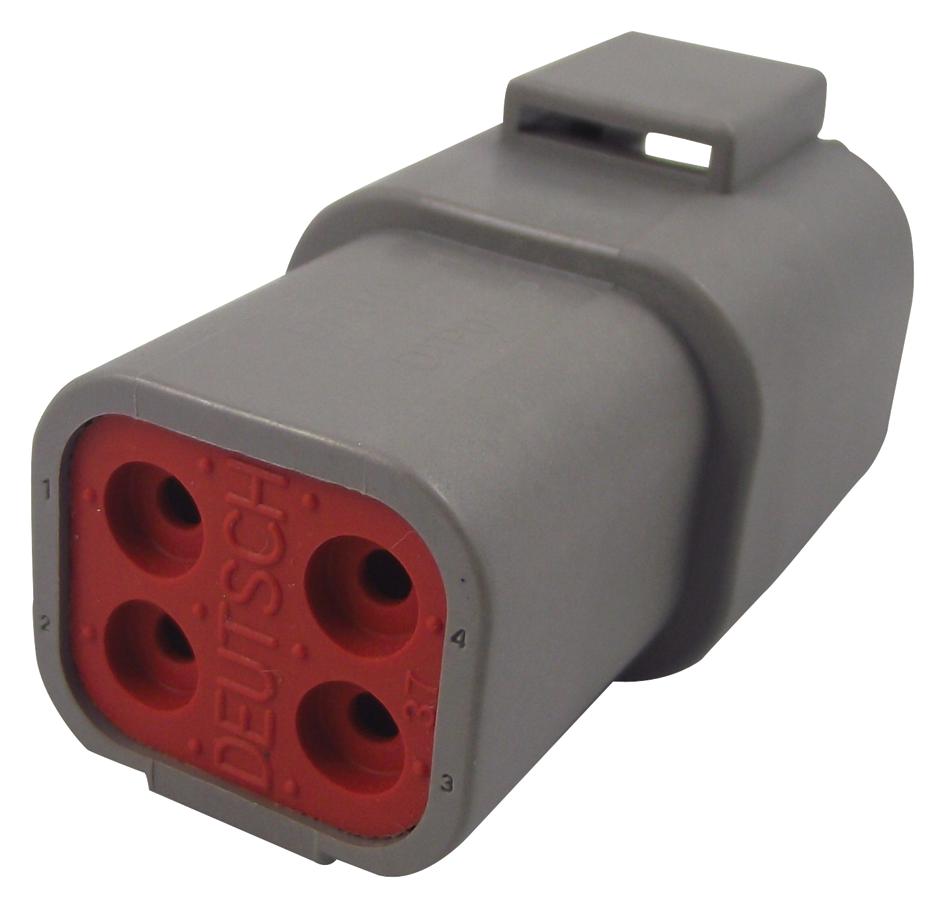 DTP04-4P - Deutsch - Te Connectivity - Automotive Connector Housing, IP68, DTP
