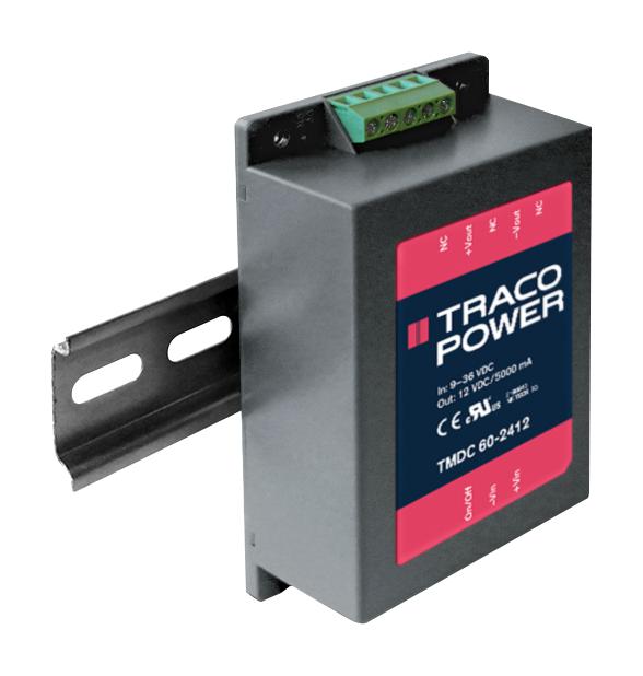 TMDC 60-4815 - Traco Power - Isolated Chassis Mount DC/DC Converter, ITE, Module