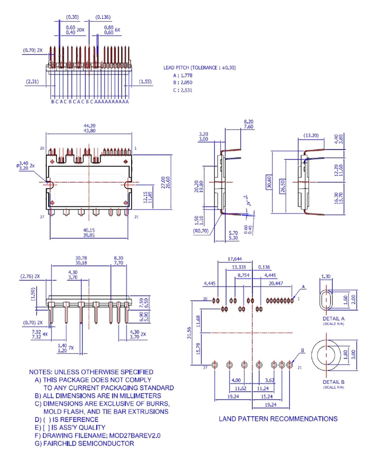 FNB33060T - Onsemi - Intelligent Power Module (IPM), IGBT, 600 V