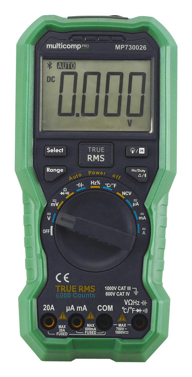 MP730026 EU-UK - Multicomp Pro - Hand Held Digital Multimeter, True RMS ...