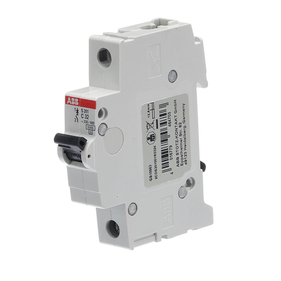 S201-C32 - Abb - Thermal Magnetic Circuit Breaker, Miniature, C Curve