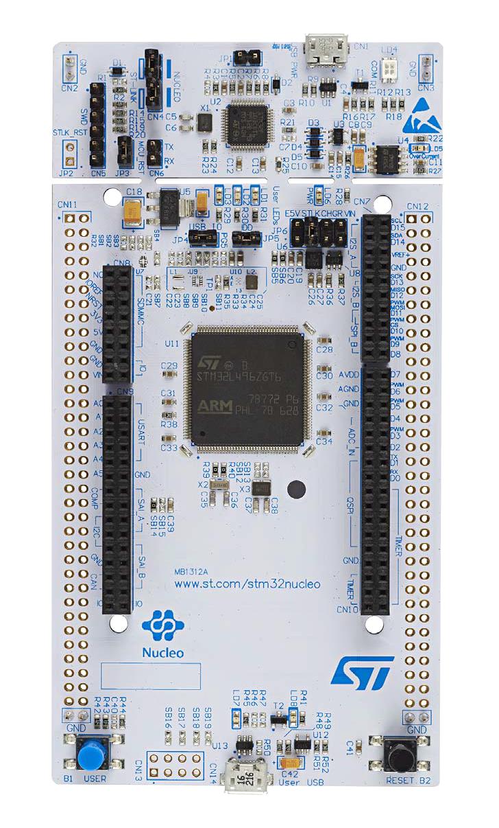 NUCLEO-L4P5ZG - Stmicroelectronics - NUCLEO-144 BOARD, STM32, ARM CORTEX-M4
