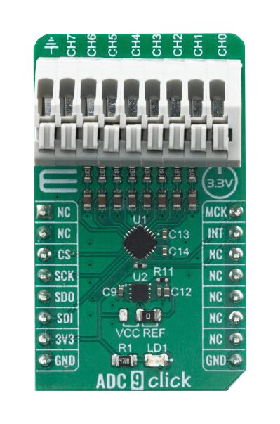 MIKROE-4105 - Mikroelektronika - Click Board, ADC 9 Click, ADC