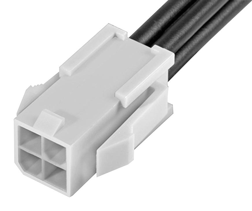 215325-2043 - Molex - Cable Assembly, Mini-Fit Jr. Receptacle to Mini-Fit Jr. Receptacle, 4 Ways