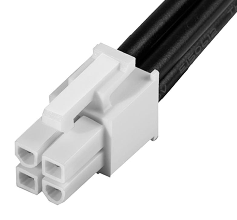 215327-1042 - Molex - Cable Assembly, Mini-Fit Jr. Plug to Mini-Fit Jr. Plug, 4 Ways