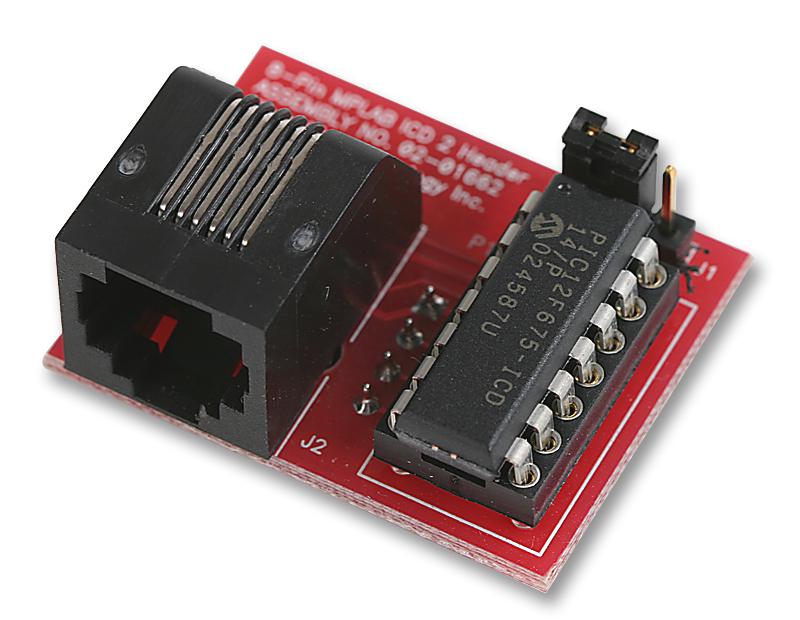 AC162050 - Microchip - ICD Header, MPLAB ICD 8-pin Header Interface for Debugging PIC12F629 / 675