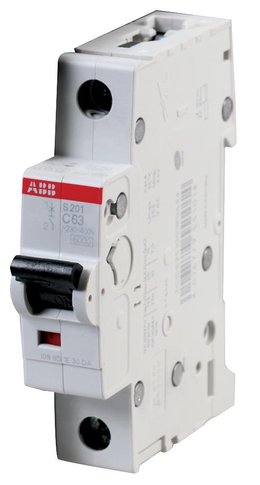 S201-C63 - Abb - Thermal Magnetic Circuit Breaker, Miniature, C Curve