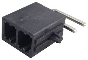 76825-0002 MOLEX, Pin Header, Power, Wire-to-Board, 2 Rows, 2 Contacts, Through Hole Right Angle ...