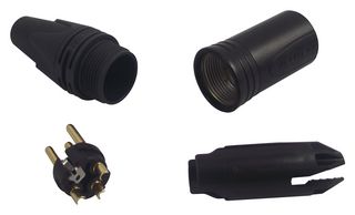 NC3MXX-B - Neutrik - XLR Connector, 3 Contacts, Plug