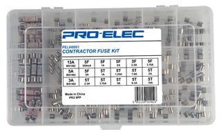PELH0001 - Pro Elec - Fuse Assortment Kit, 180 Pieces of Fast Acting ...